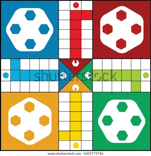 Ludo Game Vector Illustration Design Stock Vector (Royalty Free ...