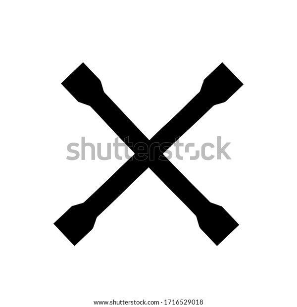 Lug Wrench Iconvector Illustration Flat Design Stock Vector (Royalty ...