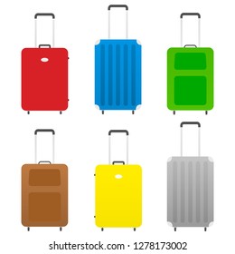 Luggage Vector Isolated On White Background Stock Vector (Royalty Free ...