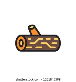 Lumber Icon Vector Illustration Filled Style Stock Vector (Royalty Free ...