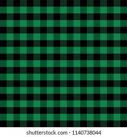 Lumberjack Plaid Scottish Pattern Green Black Stock Vector (Royalty ...