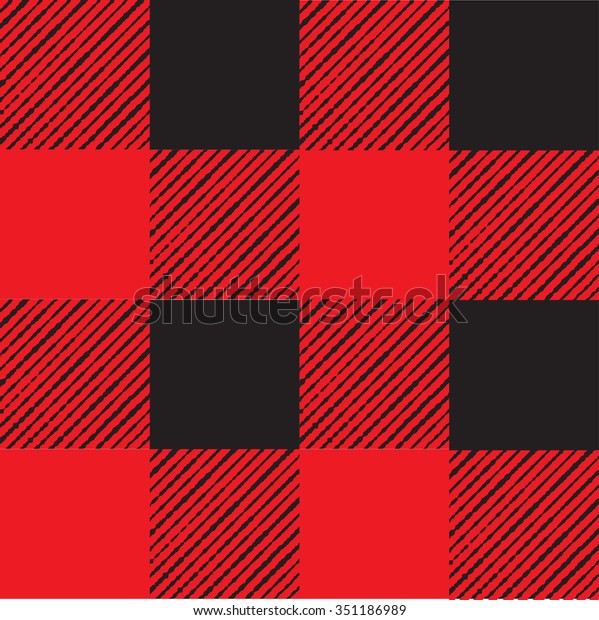 Lumberjack Texture Flennel Stock Vector (Royalty Free) 351186989 ...