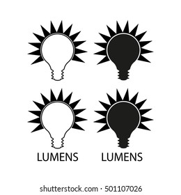 Lumen Icon Vector Illustration Stock Vector (Royalty Free) 501107026 ...