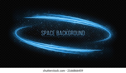 Luminous Blue Wave Shine Particles Sparkling Stock Vector (Royalty Free ...
