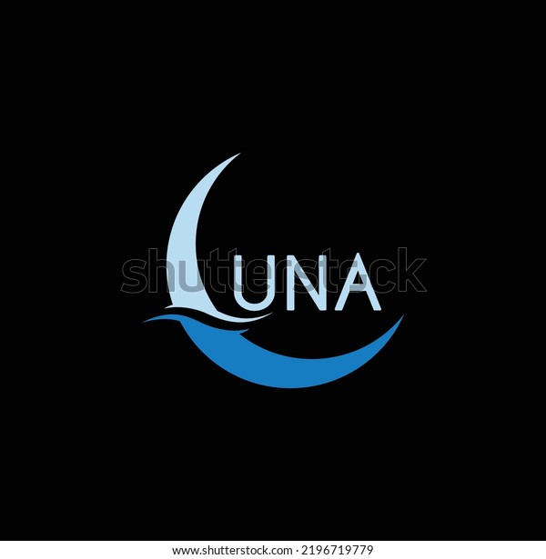 Luna Logo Design Crescent Moon Vector Stock Vector (Royalty Free ...
