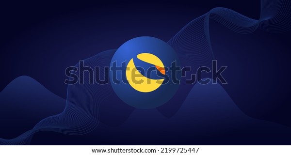 Lunc Terra Luna Blockchain Abstract Background Stock Vector (Royalty ...