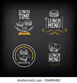 Lunch Menu Logo Badge Design 스톡 벡터(로열티 프리) 304800482 | Shutterstock