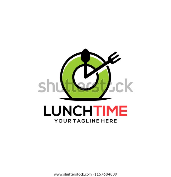 Lunch Time Logo Stock Vector (Royalty Free) 1157684839 | Shutterstock