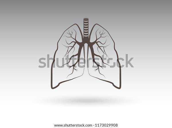 Lungs Symbol Breathing Lunge Exercise Lung Stock Vector (Royalty Free ...