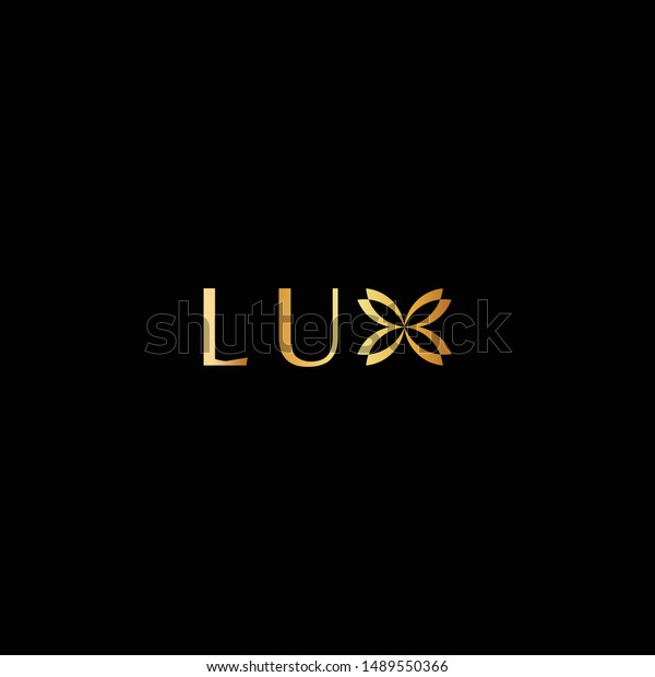 Lux Design Logo Symbol X Luxury Stock Vector (Royalty Free) 1489550366