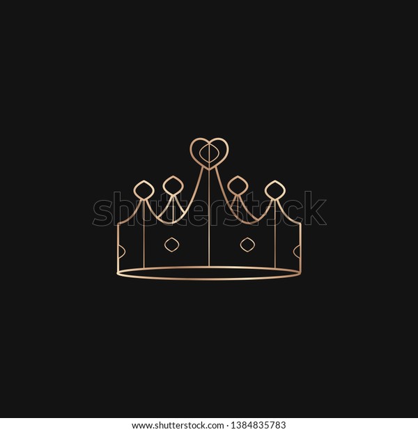 Luxurious Black Crown Design Vector Stock Vector (Royalty Free ...