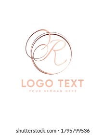 Luxurious Sophisticated Script R Logo Template Stock Vector (Royalty ...
