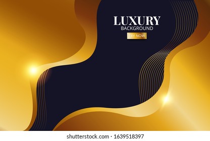 Luxury Abstract Shape Gold Vector Background Stock Vector (Royalty Free ...