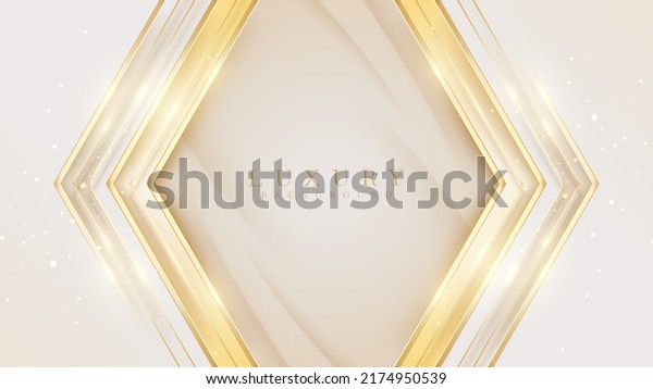 Luxury Background Gold Line Element Glitter Stock Vector (Royalty Free ...