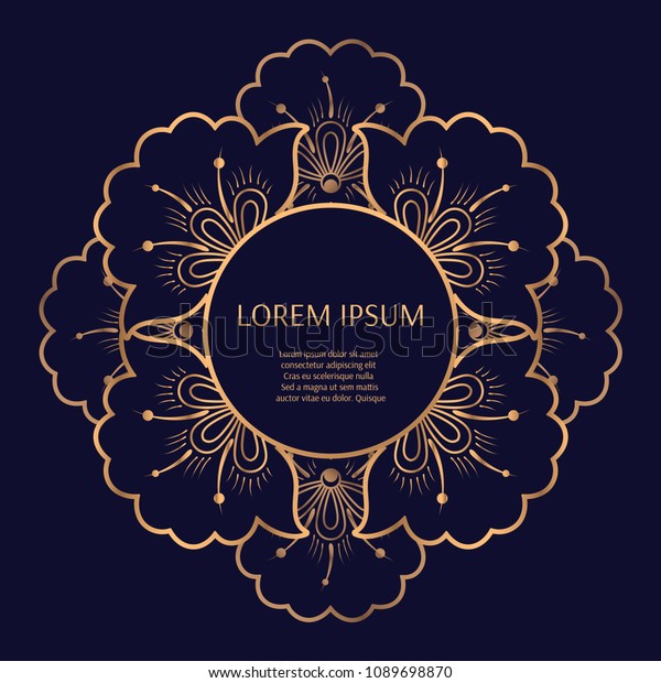 Luxury Background Vector Floral Royal Pattern Stock Vector (Royalty ...