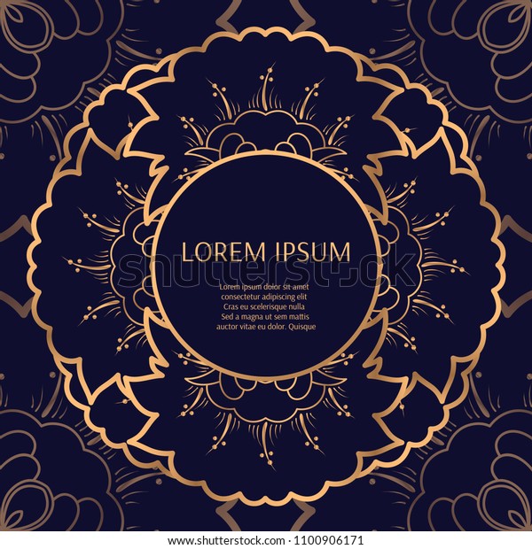 Luxury Background Vector Floral Royal Pattern Stock Vector (Royalty ...