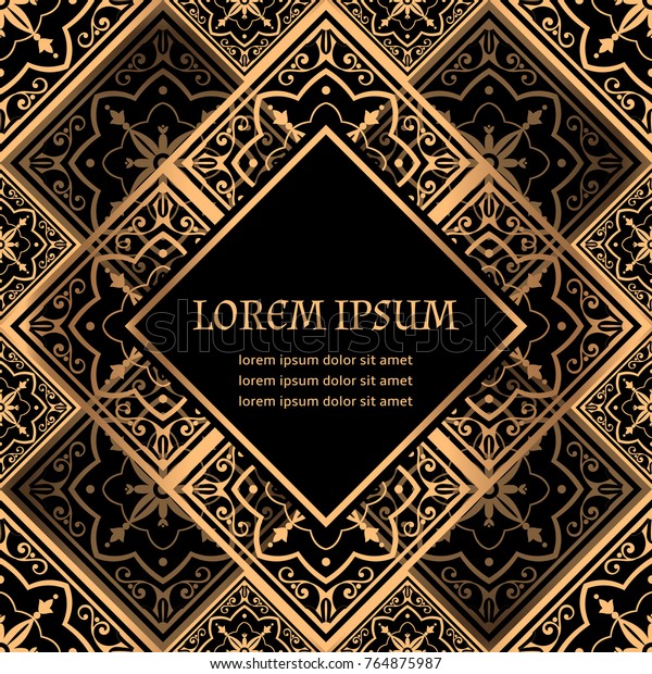 Luxury Background Vector Golden Royal Pattern Stock Vector (Royalty ...