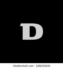 Luxury Bold Letter D Stock Vector (Royalty Free) 1286554243