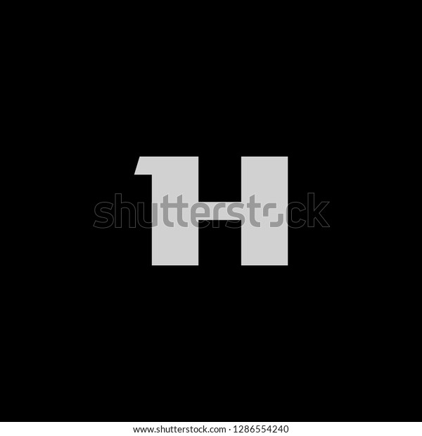 Luxury Bold Letter H Stock Vector (Royalty Free) 1286554240 | Shutterstock