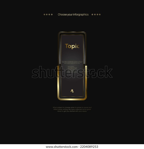 Luxury Button Infographic Chart Design On Stock Vector (Royalty Free ...