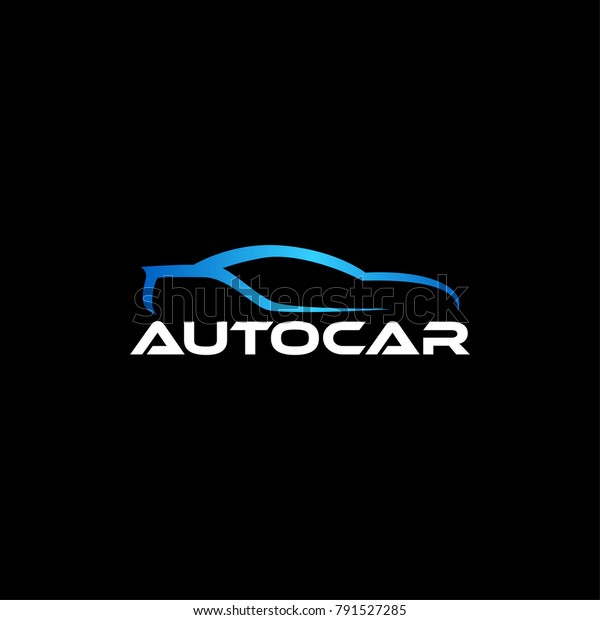 Luxury Car logo template. Premium silhouette car vector illustration Luxury Car logo template. Premium silhouette car vector illustration