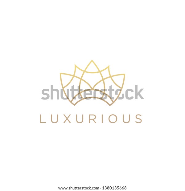 Luxury crown logo royal king queen abstract - Vector logo template Luxury crown logo royal king queen abstract - Vector logo template