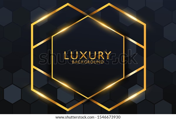 Luxury Elegant Background Gold Lines Composition Stock Vector (Royalty ...