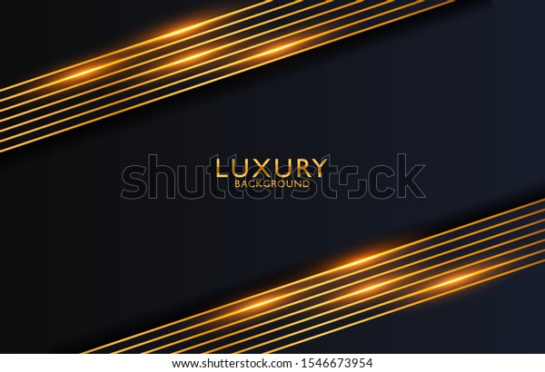 Luxury Elegant Background Gold Lines Composition Stock Vector (Royalty ...