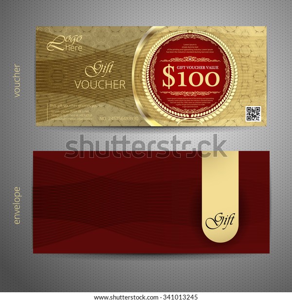 Luxury Gift Voucher Template Vip Premium: เวกเตอร์สต็อก (ปลอดค่า ...