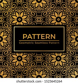 Luxury Gold Batik Pattern Background Batik Stock Vector (Royalty Free ...