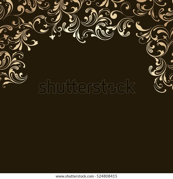 Luxury Gold Border Decorative Design Elements Stock Vector (Royalty ...