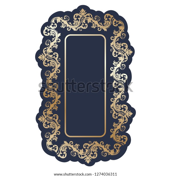 Luxury Gold Label Frame Stock Vector (Royalty Free) 1274036311 ...