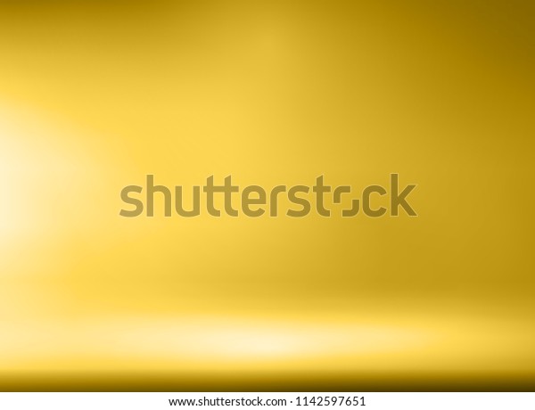 Luxury Gold Studio Room Background Spotlights Stock Vector (Royalty ...