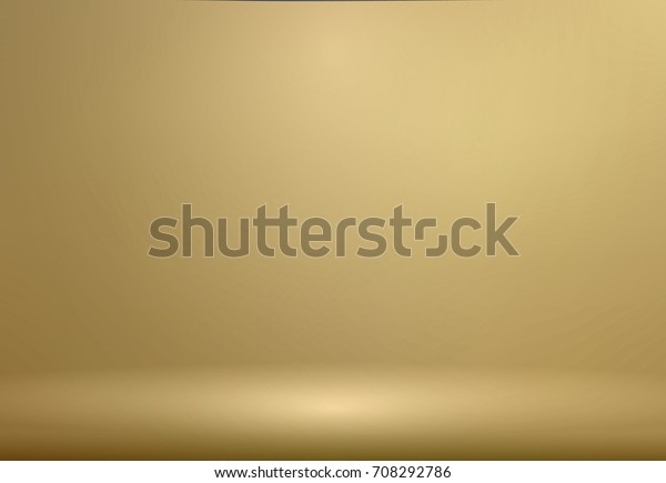 Luxury Gold Studio Room Background Spotlights Stock Vector (Royalty ...