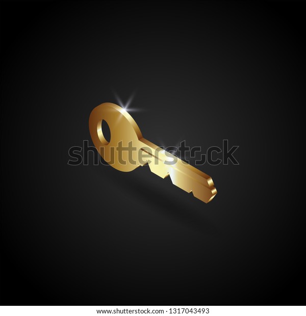 Luxury Golden Key Vector Illustration Key Stock Vector (Royalty Free ...
