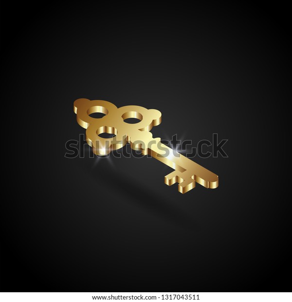 Luxury Golden Key Vector Illustration Key Stock Vector (Royalty Free ...
