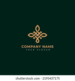 Luxury Hemp Logo Vector Design Template Stock Vector (Royalty Free ...