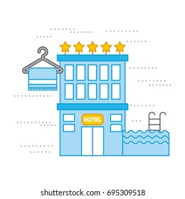 Luxury Hotel Rest Break Stock Vector (Royalty Free) 695309518 ...