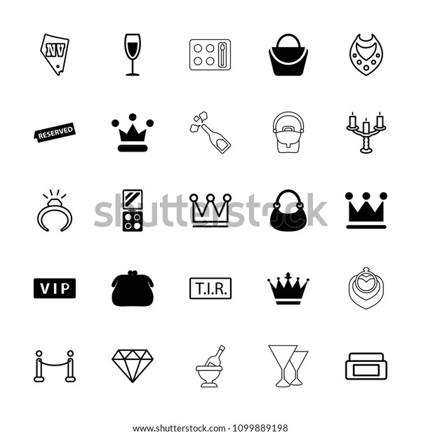 Luxury Icon Collection 25 Luxury Filled Stock Vector (Royalty Free ...