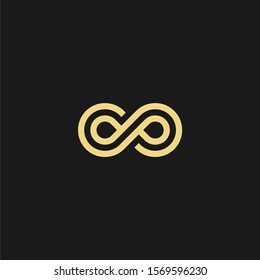 Luxury Infinity Logo Design Template: vector de stock (libre de ...