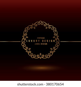 Luxury Label Design Stock Vector (Royalty Free) 380170654 | Shutterstock