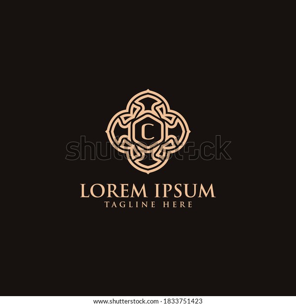 Luxury Letter C Logo Design Template Stock Vector (Royalty Free ...