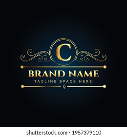 Luxury Letter C Monogram Vector Brand Stock Vector (Royalty Free ...