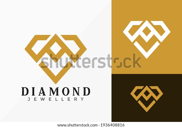 Luxury Letter Diamond Logo Vector Design Stock Vector (Royalty Free ...