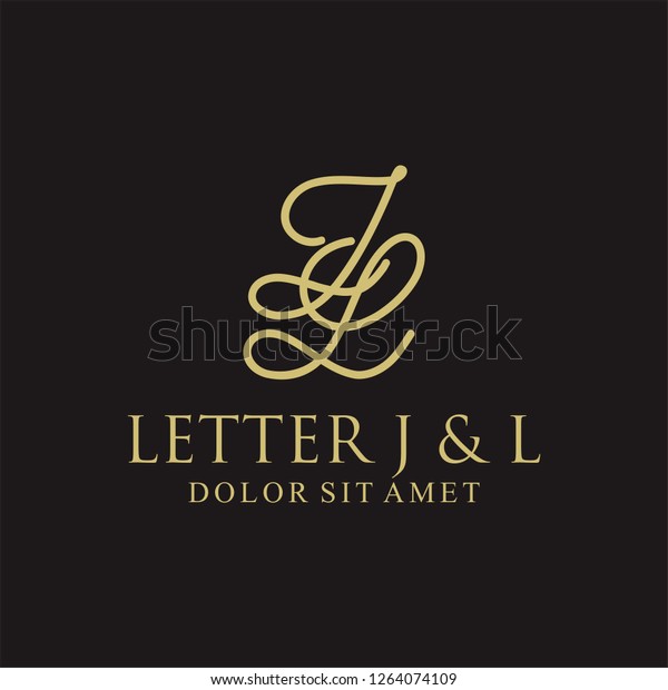 Luxury Letter J L Logotype Stock Vector (Royalty Free) 1264074109 ...