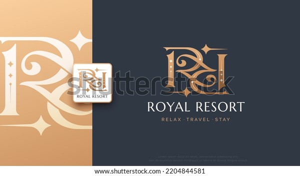 Luxury Letter R Initial Monogram Logo Stock Vector (Royalty Free ...