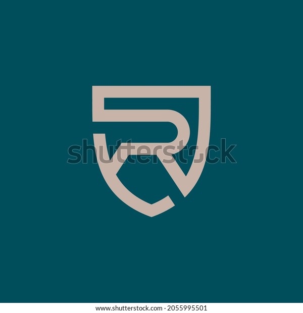 Luxury Letter R Shield Logo Icon Stock Vector (Royalty Free) 2055995501 ...