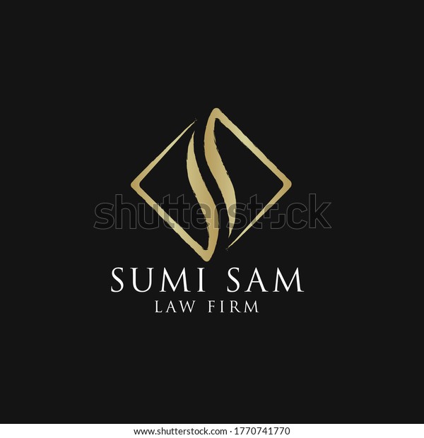 Luxury Letter Ss Square Shape Logo Stock Vector (Royalty Free ...