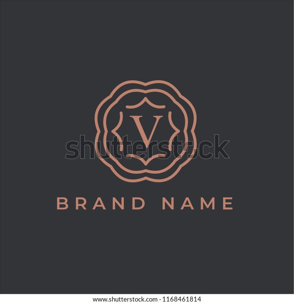 Luxury Letter V Logo Vector Design Stock Vector (Royalty Free ...