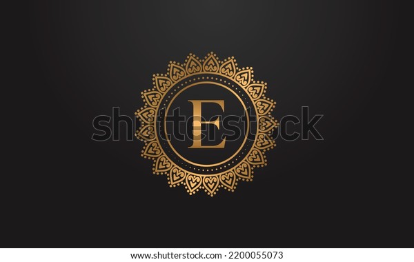 Luxury Logo Design Vector E Stock Vector (Royalty Free) 2200055073 ...